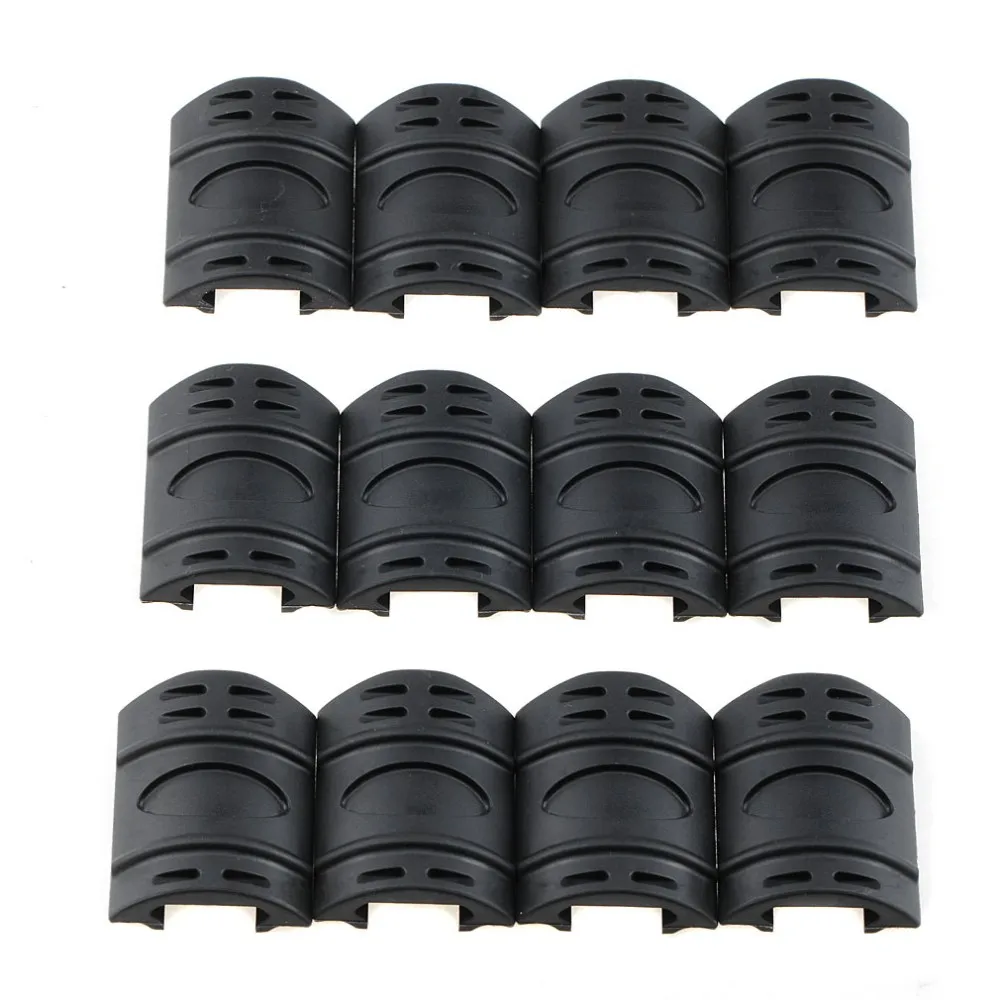 12 Pcs/pack Rubber Rail Covers Hand Guard M4 Handguard Rubber Covers ...