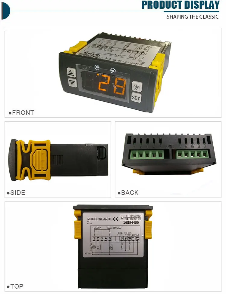 SF-820B Smart Defrost Thermostat - Precision Temperature Control