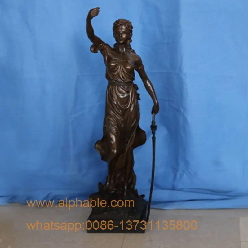 Beautiful Bronze Statue Sculpture Goddess Justice Statue The Aequitas ...
