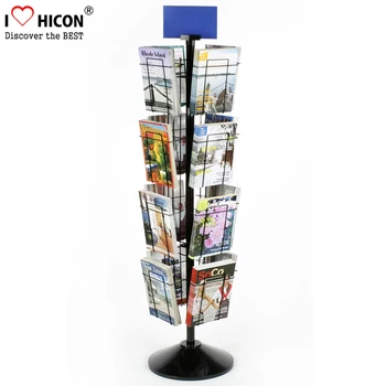 Floor Stand Rotating Metal Wire 16 Pockets Cheap Comic Book And ...