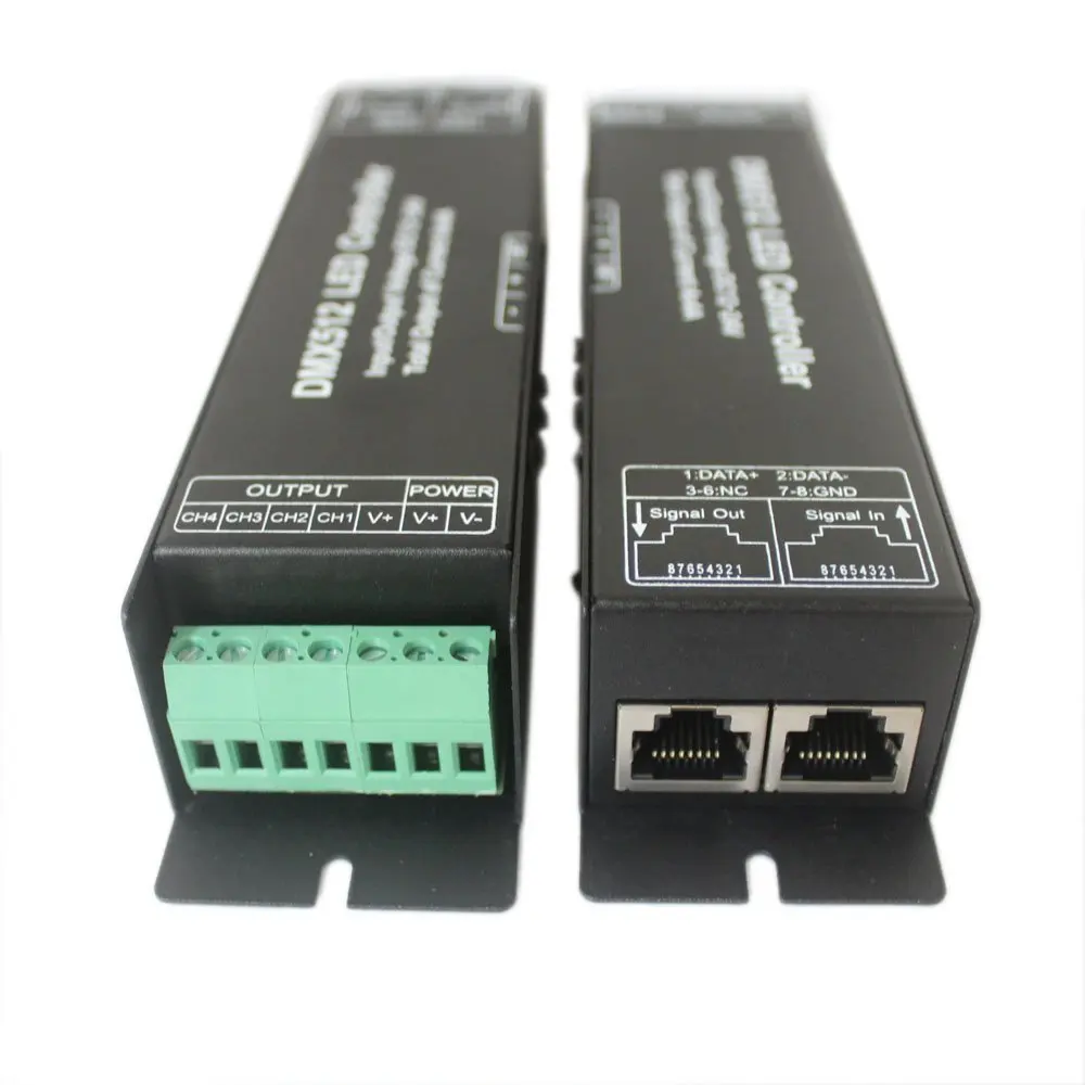 4 Channel Digital Display Dmx Decoder Dmx512 Led Controller Driver Dc ...