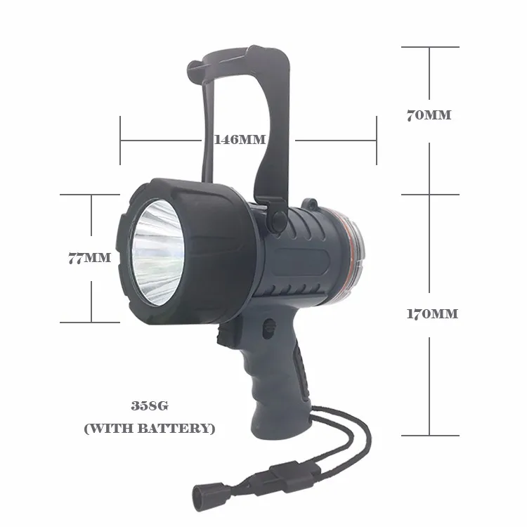 Starynite 7w 700 Lumen 400m Xm-l2 Long-range Waterproof Searchlight ...