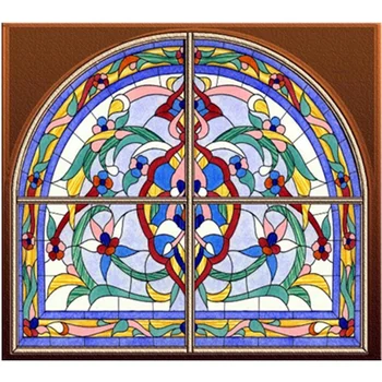 Half Round Stained Glass For Church Window Stained Glass 3mm Stained ...