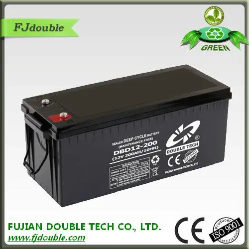 Double Tech Sealed Maintenance Free Battery 12v 200ah Inverter ...