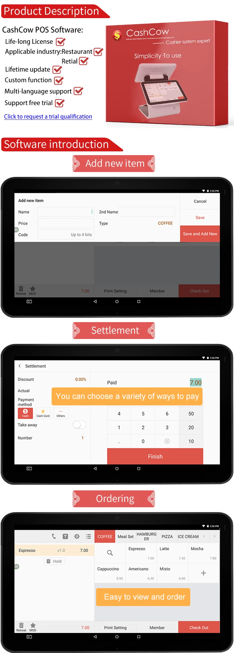 Cashcow POS Software - Efficient Restaurant & Retail Solutions