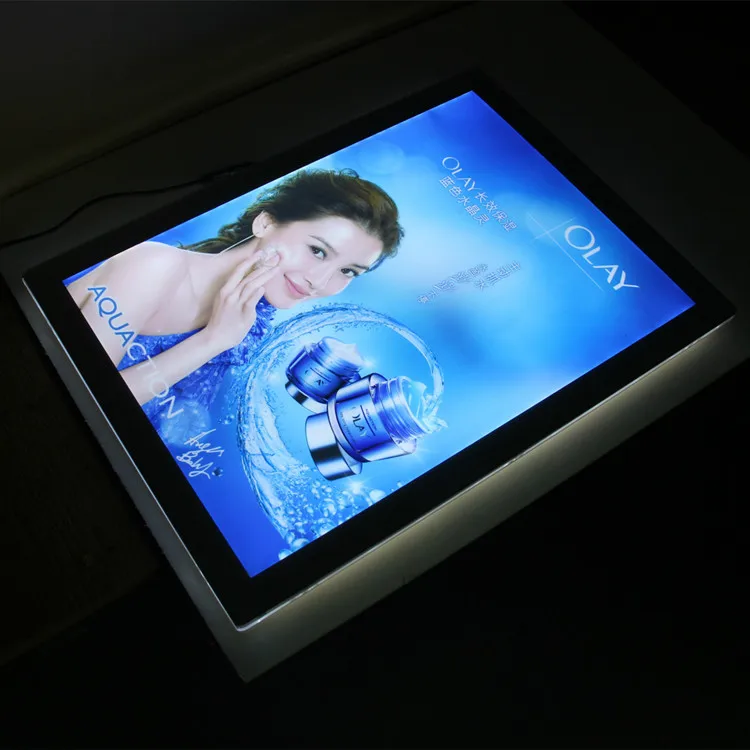 A2 Size Magnetic Crystal Light Box,Magnetic Suction Open Acrylic ...