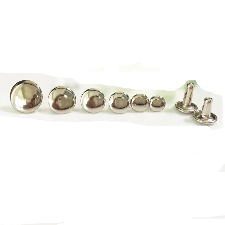 Metal Decorative Double Cap Rivet For Leather - Buy Double Cap Rivet ...
