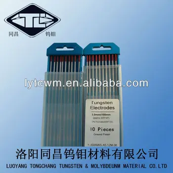 Esab Thoriated Tungsten Electrodes(wt-20) - Buy Wt20 Tungsten ...