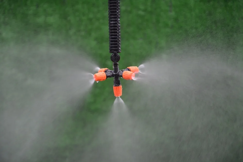 Hot Adjustable Plastic 4 Ways Mist Water Fogger Sprayer Nozzle Garden ...