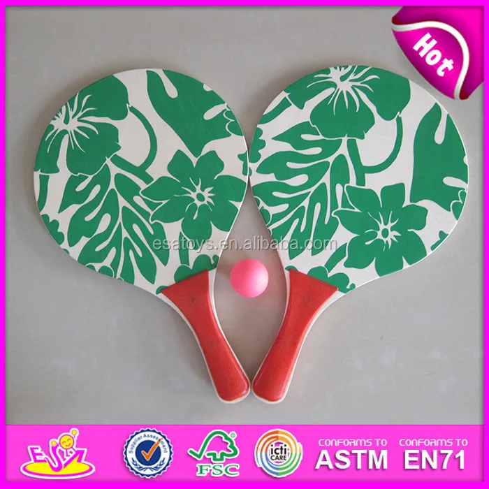1 New Arrival Wooden Beach Ball Racket Set,Popular Kid Wooden Beach ...