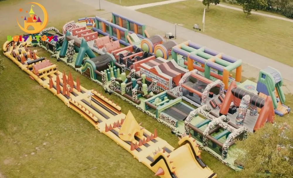Super Big Inflatable Obstacle Course for Adults - Fun & Fitness