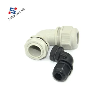 90 Degree Elbow Nylon Cable Gland - Buy Elbow Cable Gland,Nylon Cable ...