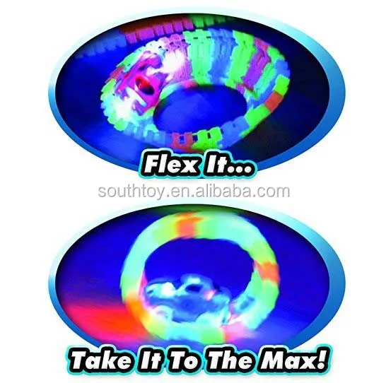 New Arrival 2 in 1 Glow in the Dark and LED Laser Light up Tracks Trax ...