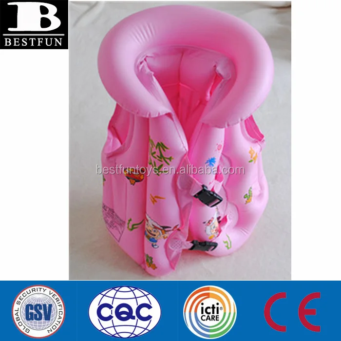 Heavy Duty Vinyl Inflatable Swimming Vests For Children Durable Pvc ...