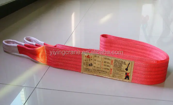 Polyester Webbing Sling/crane Lifting Belt - Buy Lifting Belts ...