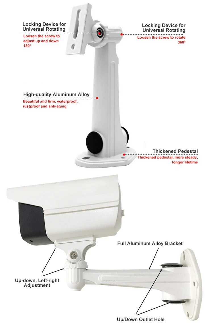 Universal Aluminum Alloy 360degree Security Surveillance Cctv Ip Camera ...