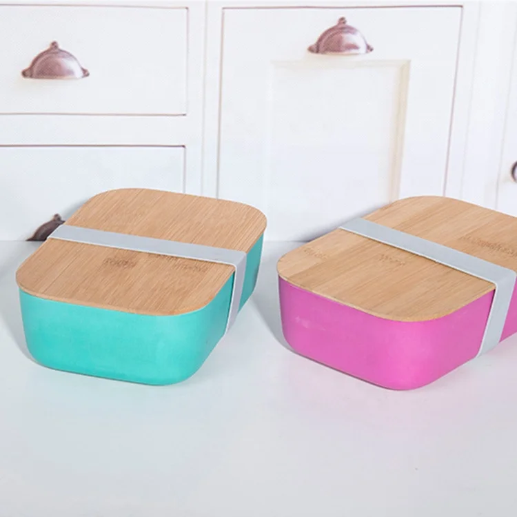 Reusable Portable Bamboo Lunch Box Bamboo Food Container Kitchen Food ...