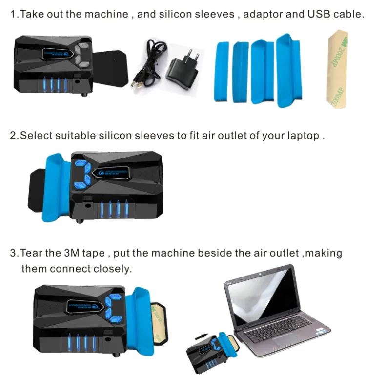 Super Slim Patent Cooling Gel Pad - Efficient Laptop Cooling Pad for ...