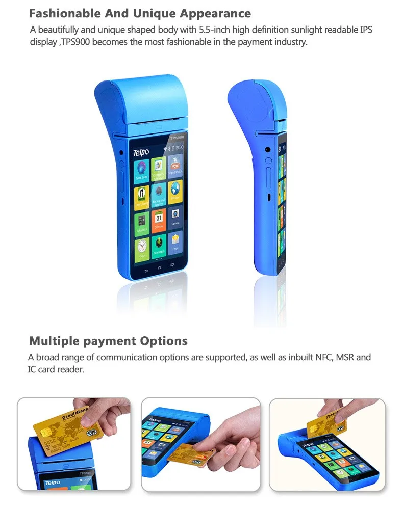 Seamless Payment Handheld Banking Terminal With Biometric Fingerprint ...