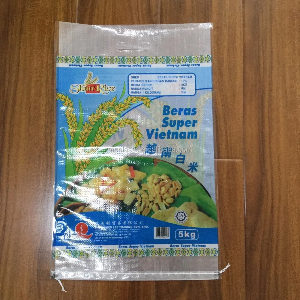 5kg Pp Woven Rice Sack With Handle - Buy 5kg Rice Sack,5kg Rice Sack ...