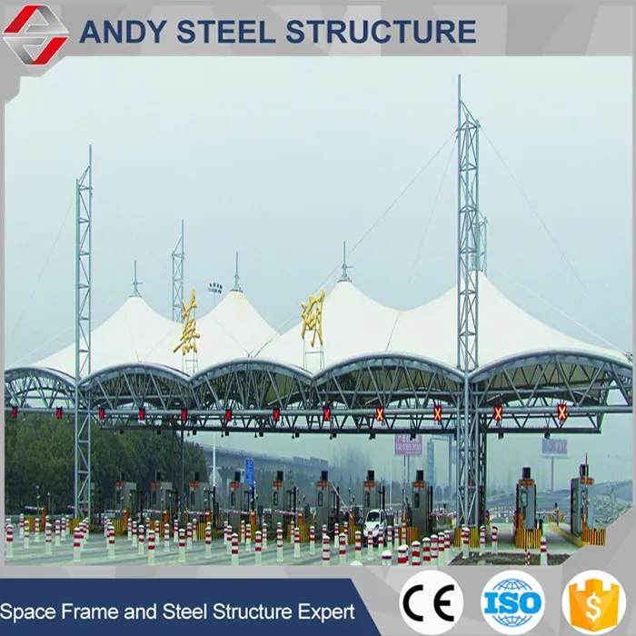 Tensile Membrane Structure Toll Station /toll-gate Roofing - Buy ...