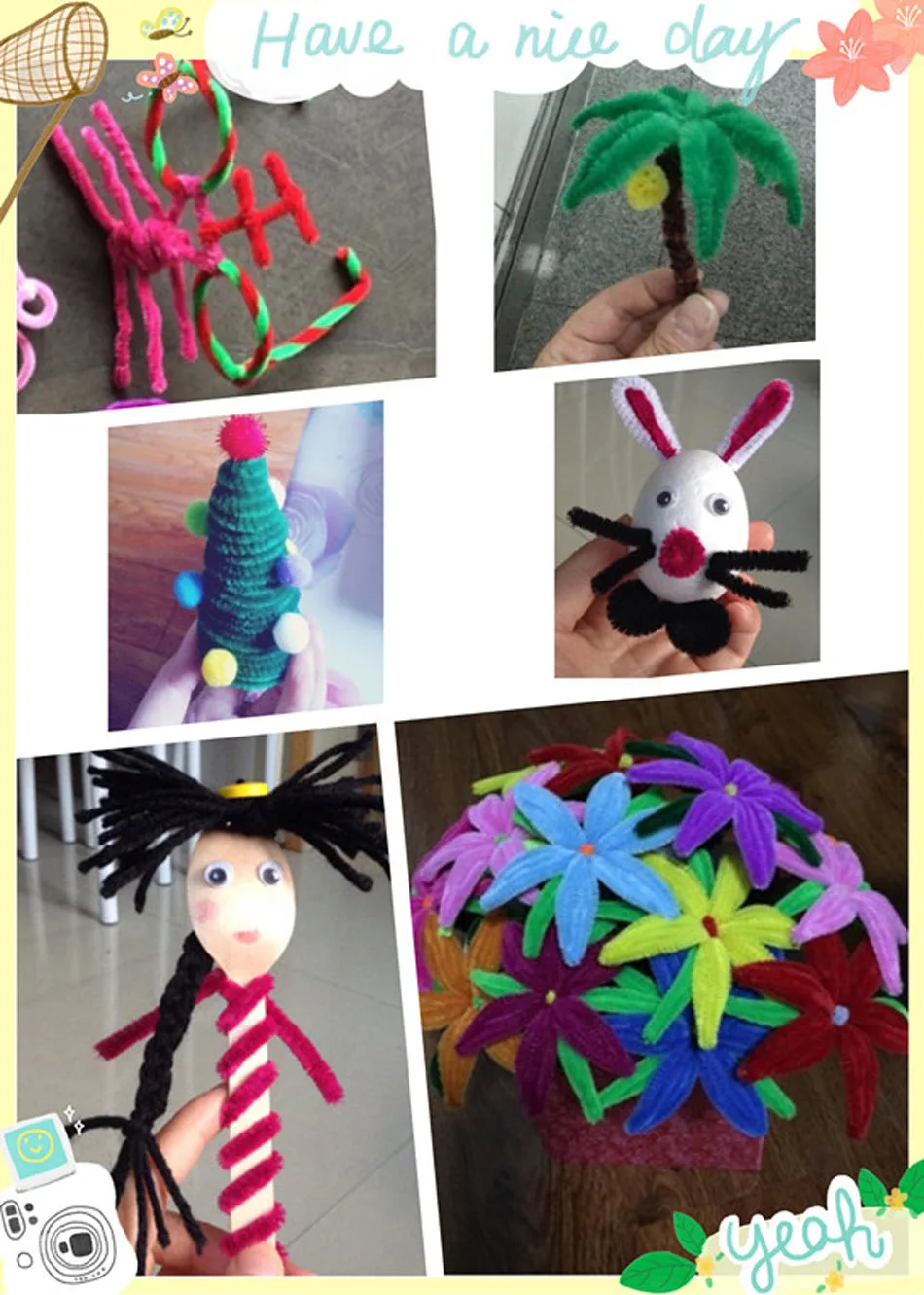 12 Inch X 6mm Assorted Color DIY Metallic Glitter Sticks