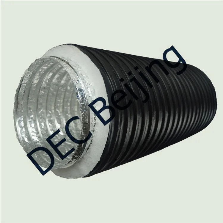 Master Flow Insulated Spiral Round Duct R6 Silver Jacket Aluminium Foil ...