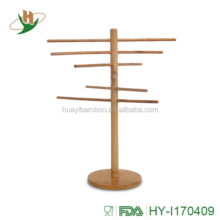 Collapsible Food Noodle Hanging Holder Bamboo Wooden Pasta Drying Rack ...