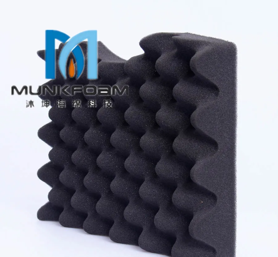 Sound-absorbing Panel Egg Shape Soundproof Acoustic Studio Foam Black ...