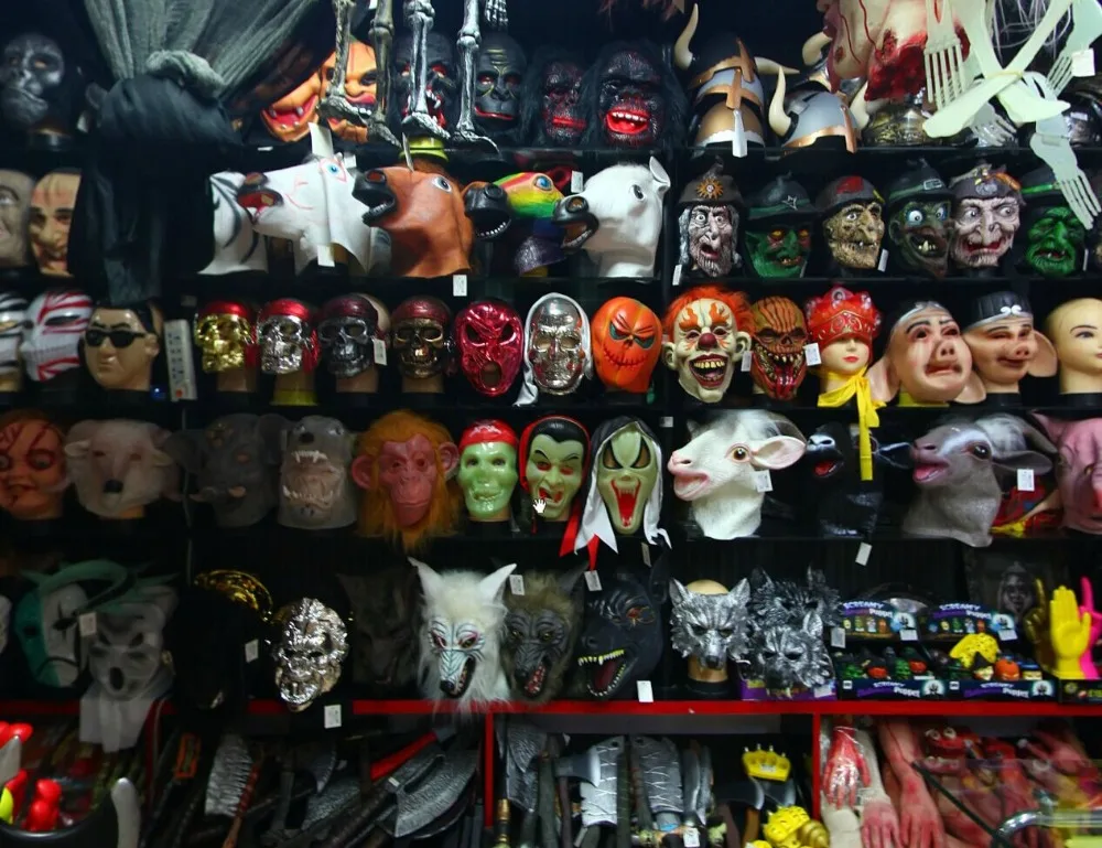 Halloween Mask Adult Latex Scary Devil Skeleton Mask Halloween Party ...