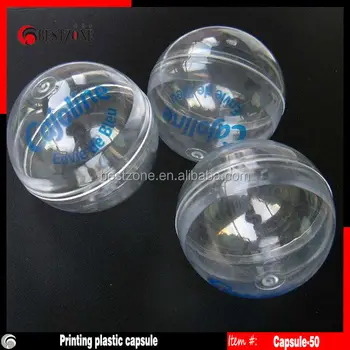Clear Plastic Capsules For Vending Machine (plastic Capsule-50ps) - Buy ...