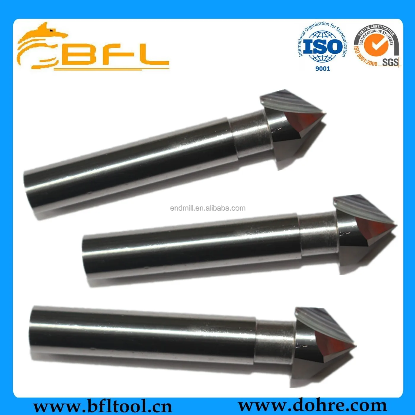 Bfl Cnc Cutting Tool Solid Carbide 45 Degree Chamfer Mill - Buy 45 ...