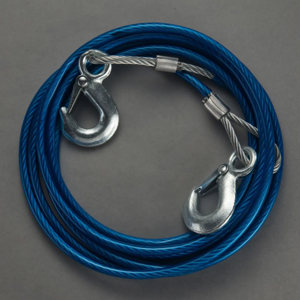 Steel Towing Rope For Cars With Isolated Blue Jacket - Buy Emergency ...