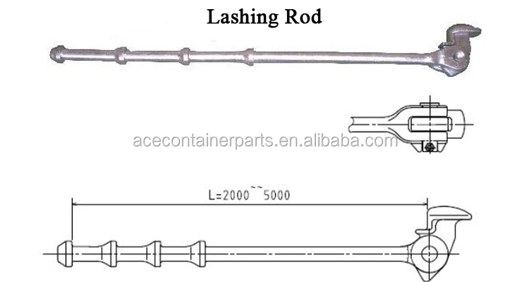 GL Certificate Galvanized Vertical Type Container Lashing Rod, View ...