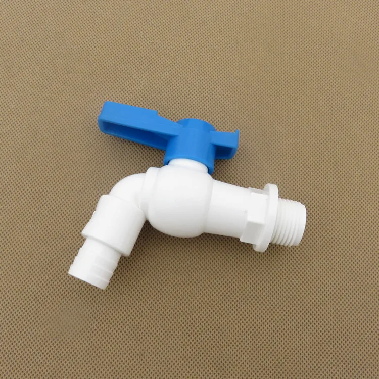 1/2" Pt Thread Bathroom White Plastic Single Handle Basin Faucet Water ...