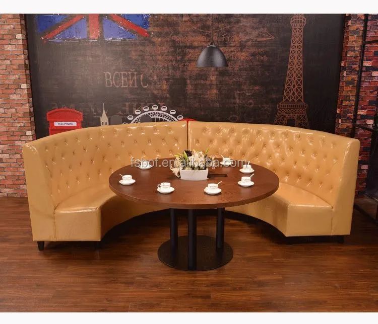 Customized Restaurant Furniture - Half Circle Booth Sofa