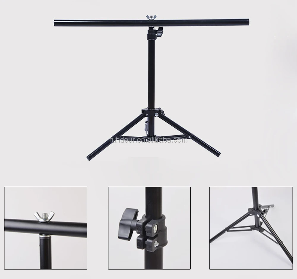 80*200cm T Bar Pvc Backdrops Support Stand System Light Stand With 4 ...
