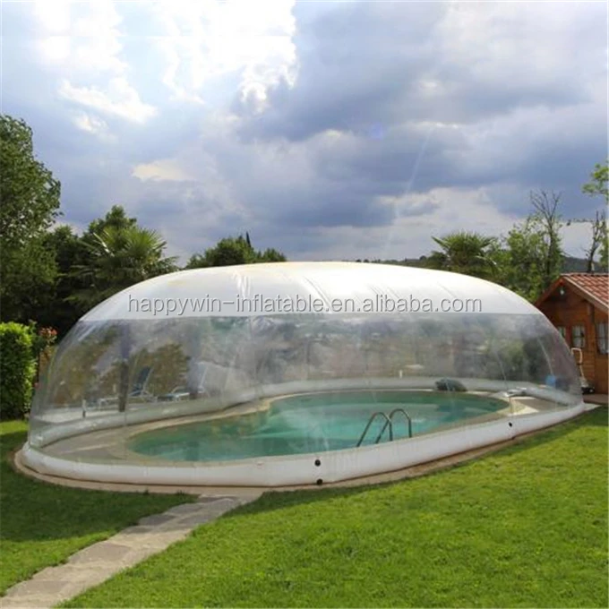 Giant Inflatable Swimming Pool Cover Tent - Clear Bubble Dome