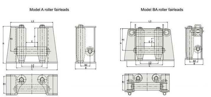 Marine Ship Roller Fairlead Three Roller Fairleads - Buy Marine Ship ...