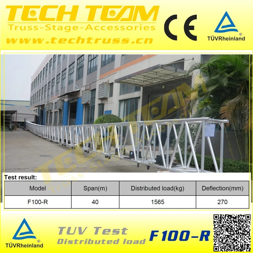 Heavy Load 40m Span Aluminum Truss F100-r For Live Concert & Big ...