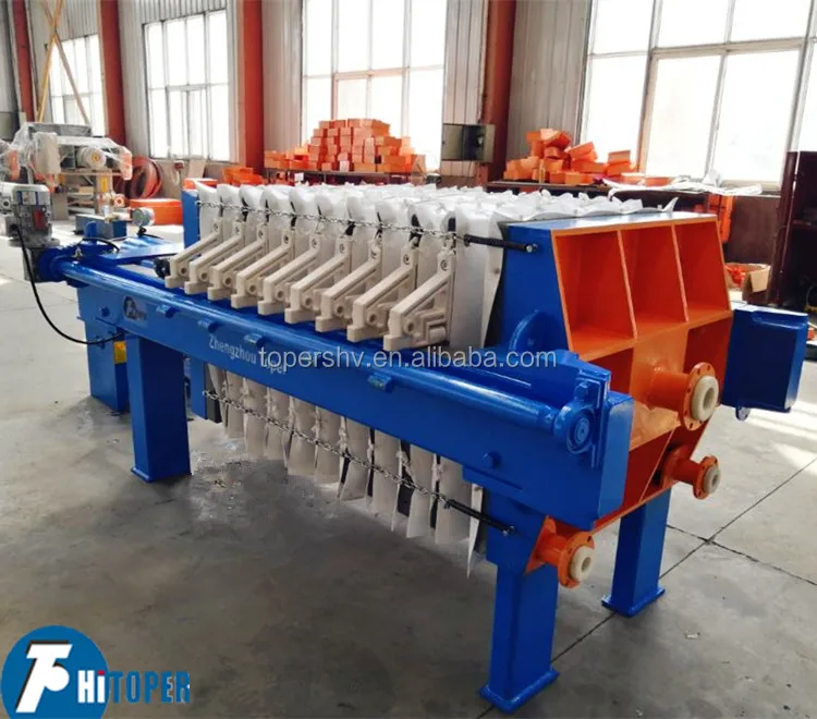 150L Volume Small Membrane Filter Press Plate Size 870x870mm