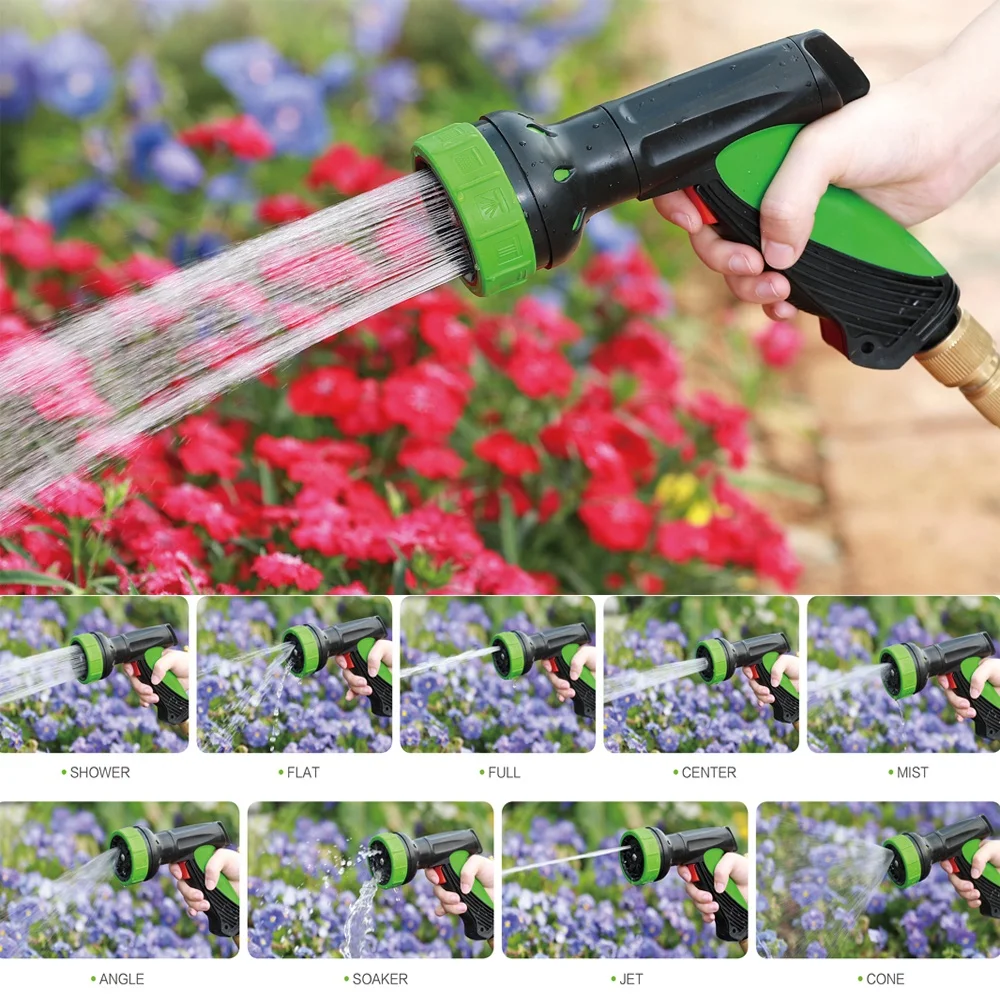 Custom Garden Hose Spray Nozzle 10 Patterns Spray Hot Selling Plastic ...
