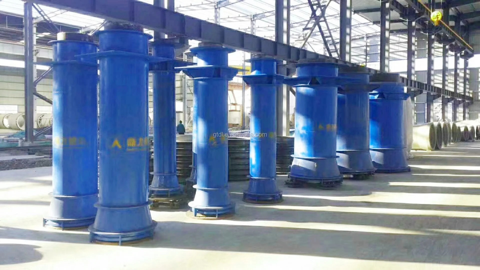 Vertical Vibration Machine for Making Concrete Pipe with GRP Lining
