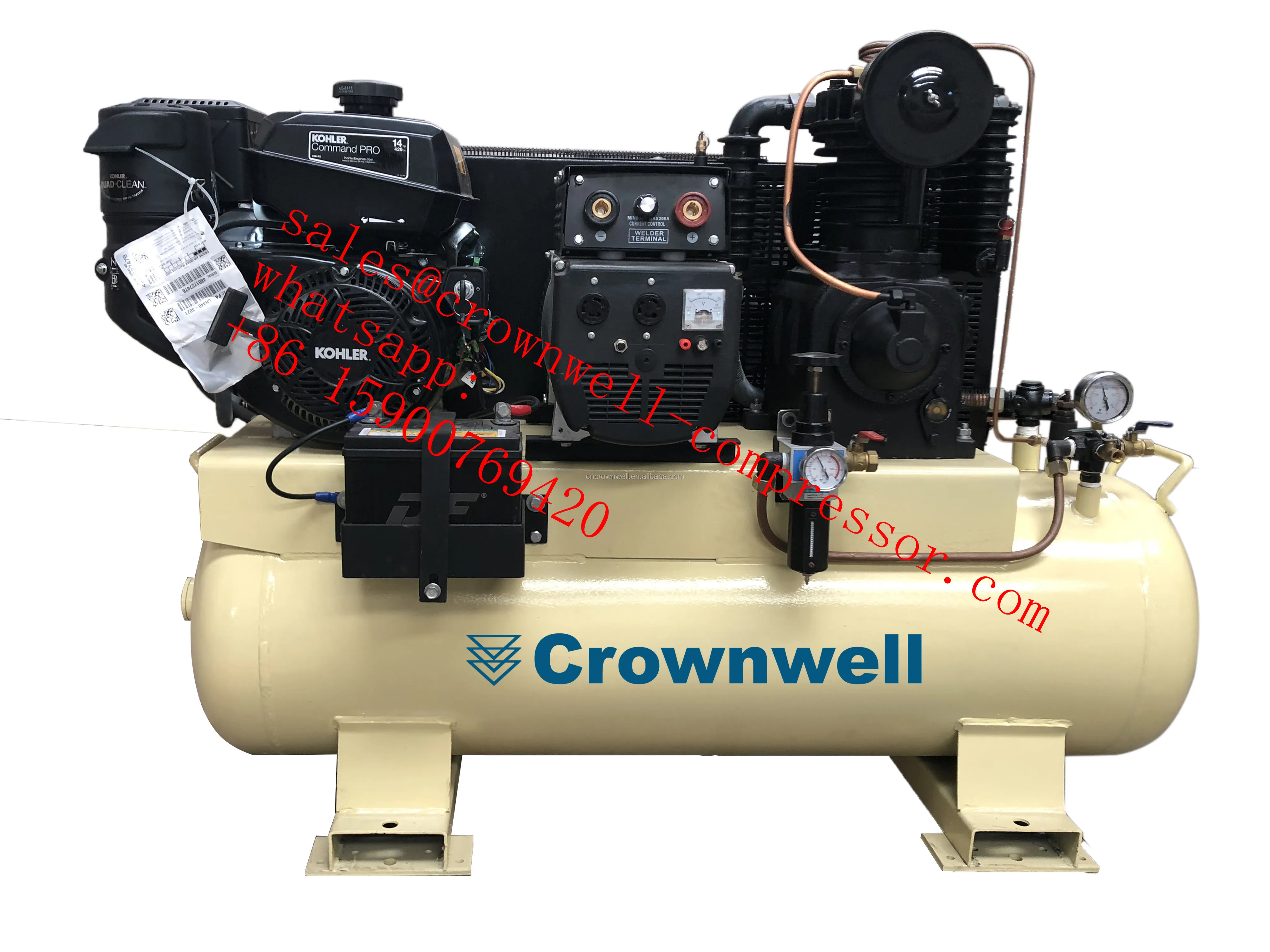 Crownwell Compressor Generator Electric Welder 3 In 1 Model Cwyl1105-3 ...