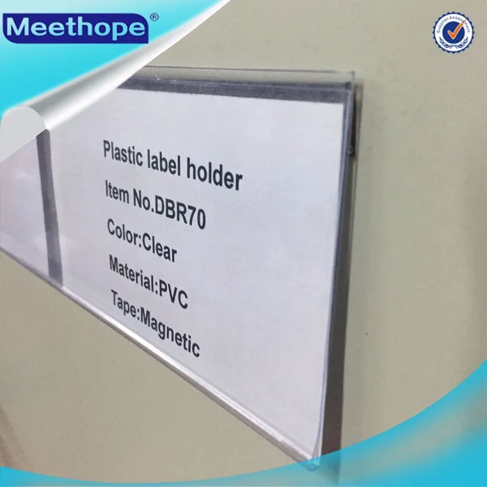 Metal Rack Plastic PVC Data Strip - Eco-Friendly Label Holder