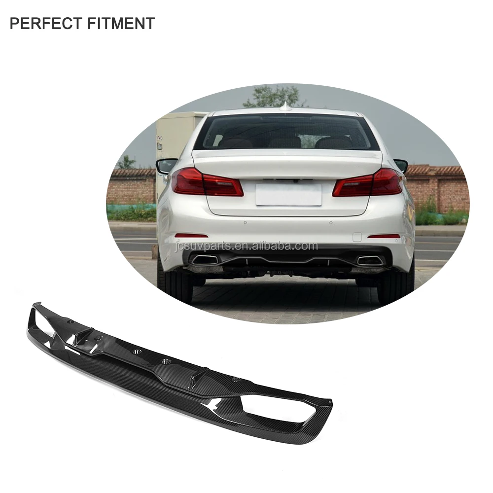 5Series Carbon Fiber Rear Bumper Diffuser for BMW G30 530i 540i 2017 ...