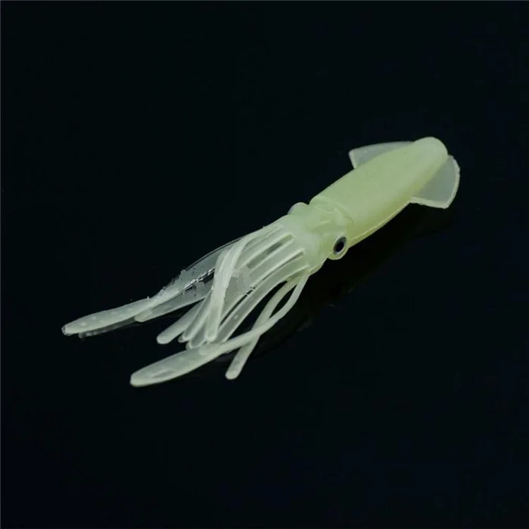 Rubber Silicone Jigging Soft Squid Lures Fishing Bait Luminous Soft ...
