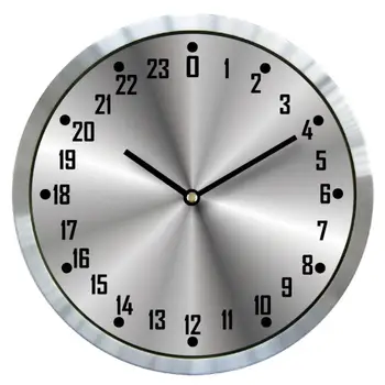 Luxury Aluminum 24 Hour Wall Clock With Aluminum Clock Face - Buy ...