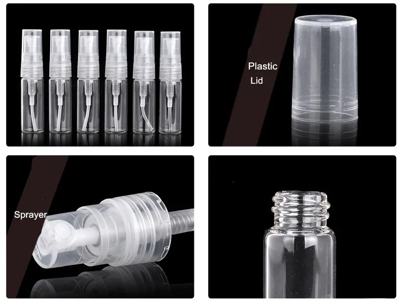 2ml 3ml Mini Refill Perfume Spray Vials Bottle 5ml 10ml Travel Atomizer ...