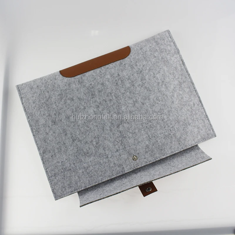 Felt Cover For Laptop Bag Cover Case With Leather Grip - Buy Folder ...